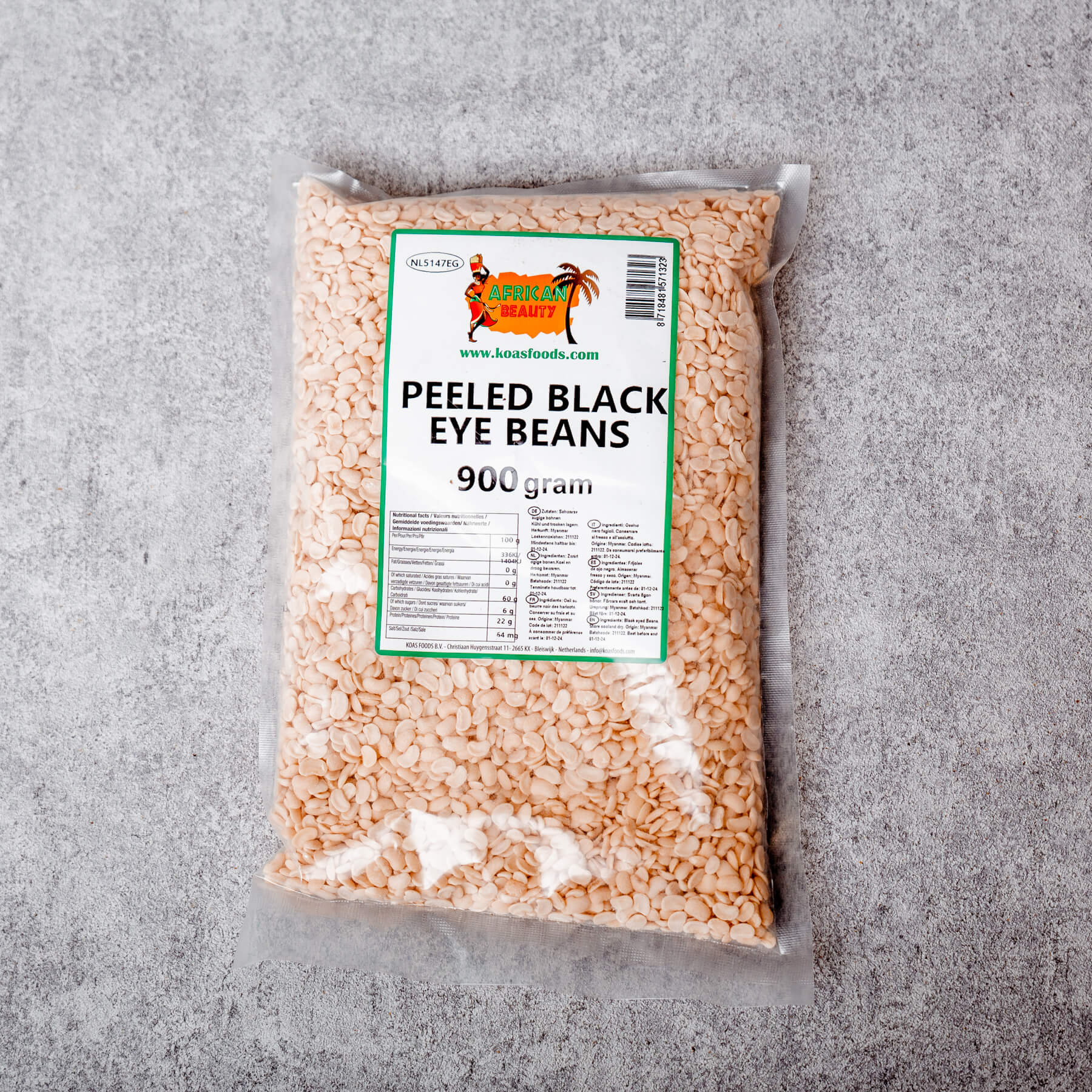 African Beauty - Peeled Black Eye Beans – Afroshop Mama T